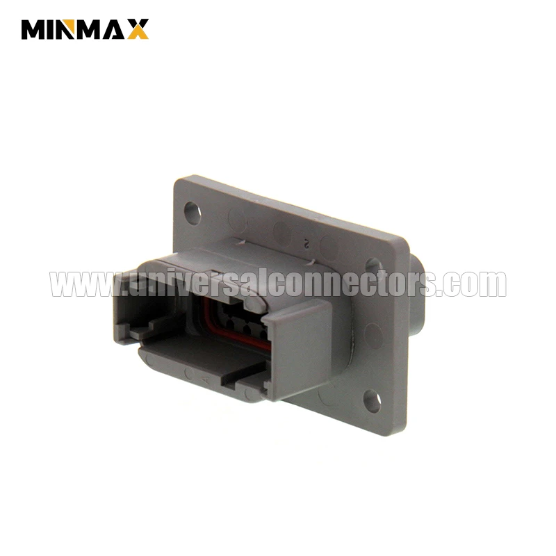DTM04-12PA-L012 Male 12 Pins Sealable Gray Panel Mount armored vehicles ...