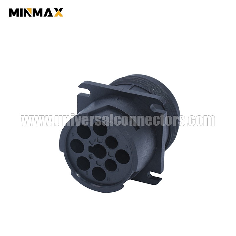 Deutsch HD10 HD10-9-1939P Male 9 Pins Waterproof Flange Mount black ...