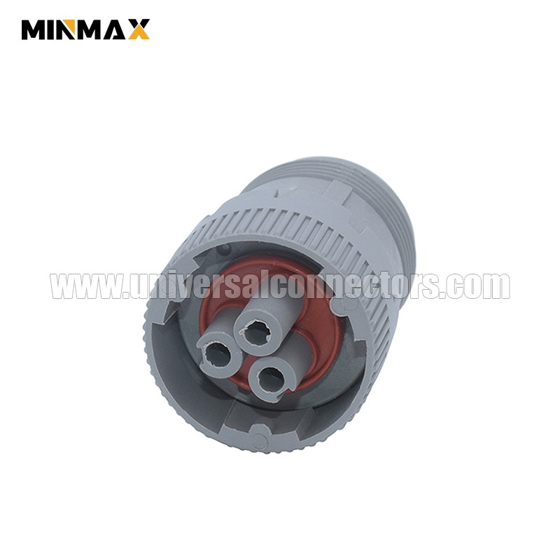 Deutsch HD 10 serie HD16-3-96S 3 Hole Wire-to-Wire, Sealable, Gray ...