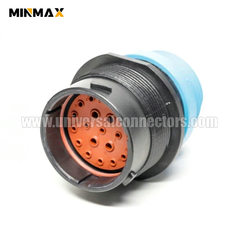 HDP24-24-21PE-L015 Male 21 pin Automotive waterproof black Connector ...