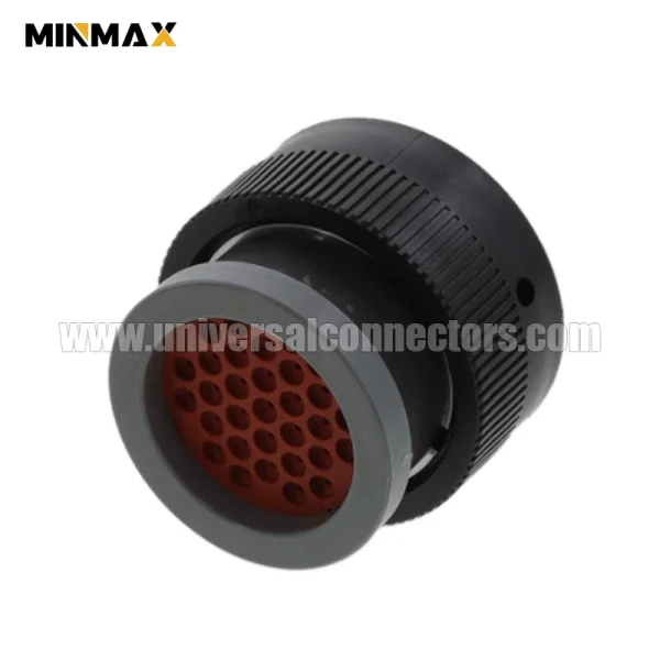 HDP26-24-31SE-L017 Female 31 pin waterproof black electrical connector ...